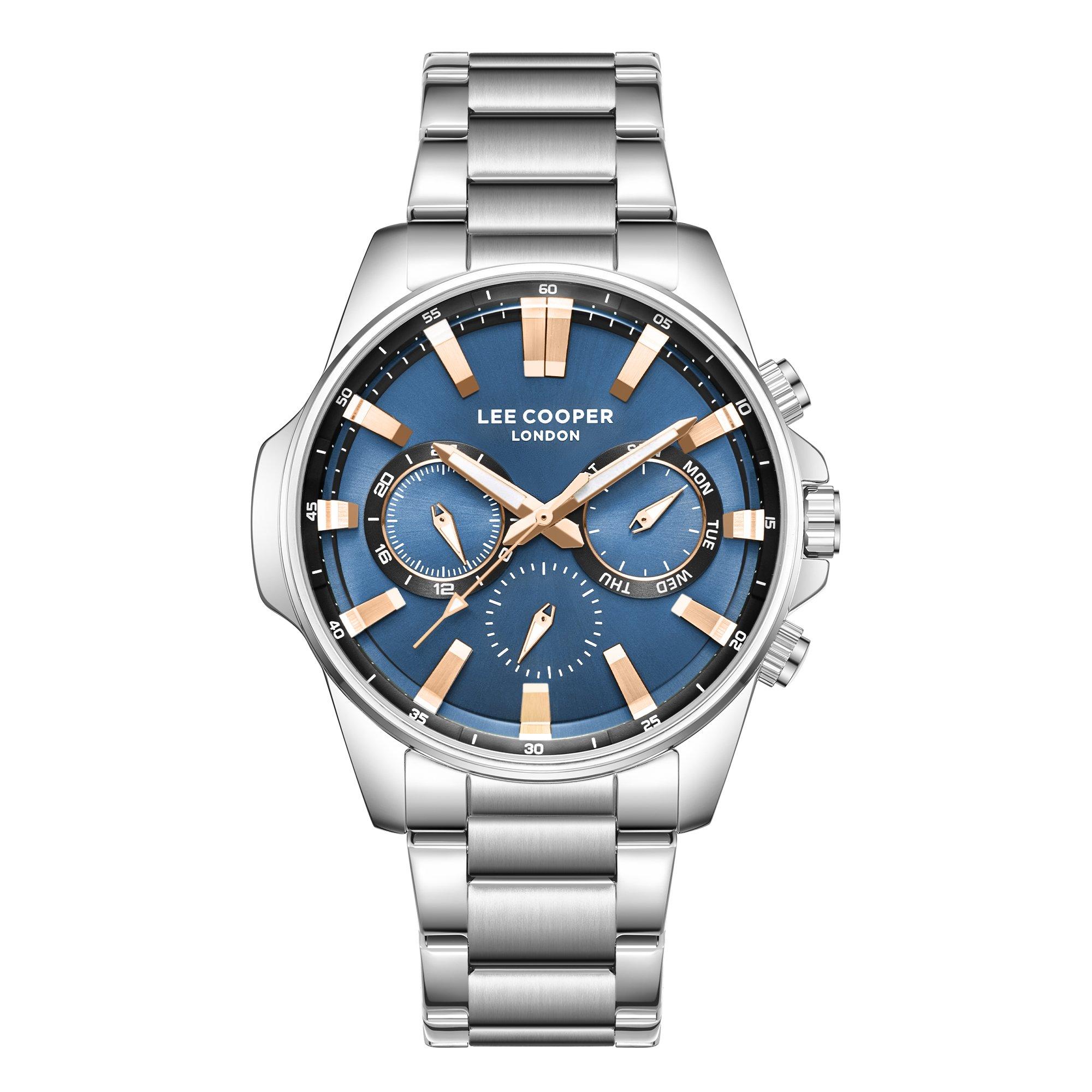 Silver and Navy Metal Watch (3253900) | Lee Cooper