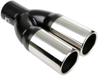 Ripspeed Twin Round/Slant 38 - 52mm Exhaust Trim | Halfords UK