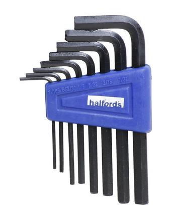 Halfords AF 8 piece Hex Key Set | Halfords UK