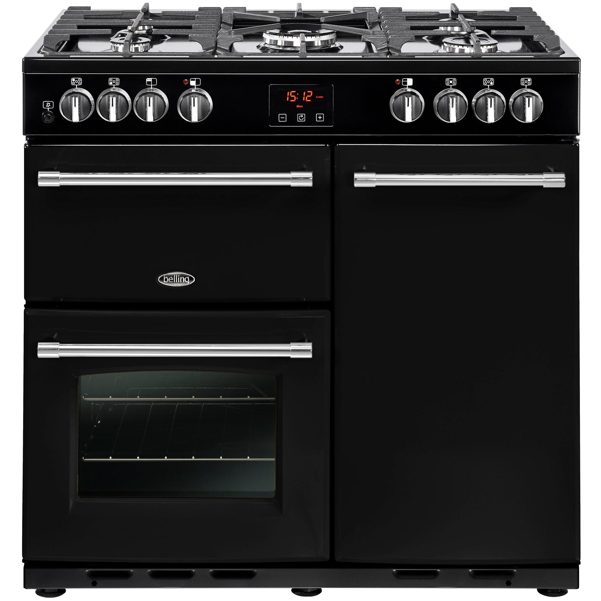 Belling 444444121 Farmhouse 90DFT Dual Fuel Range Cooker