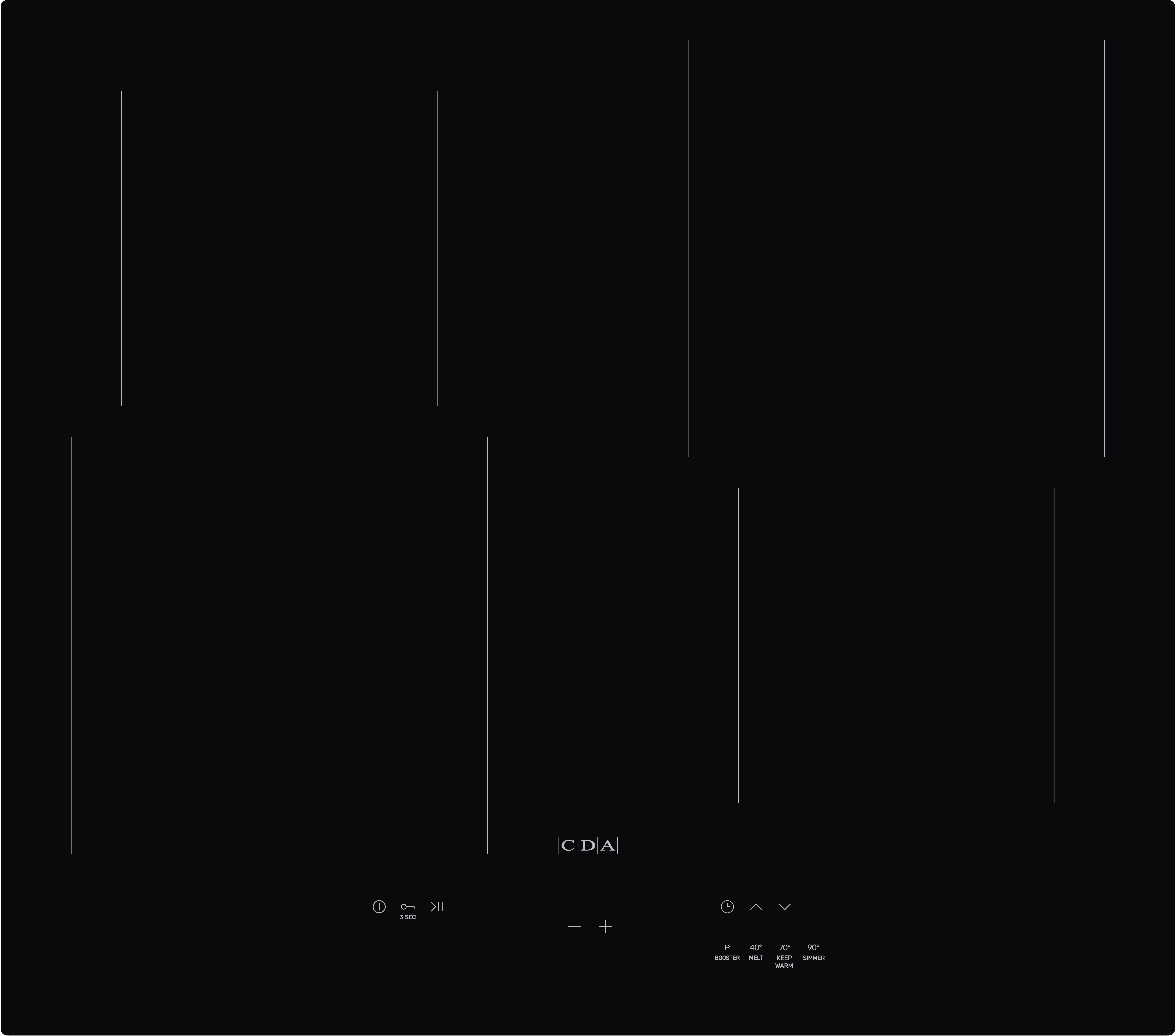 CDA HN6112FR 60cm Induction Hob