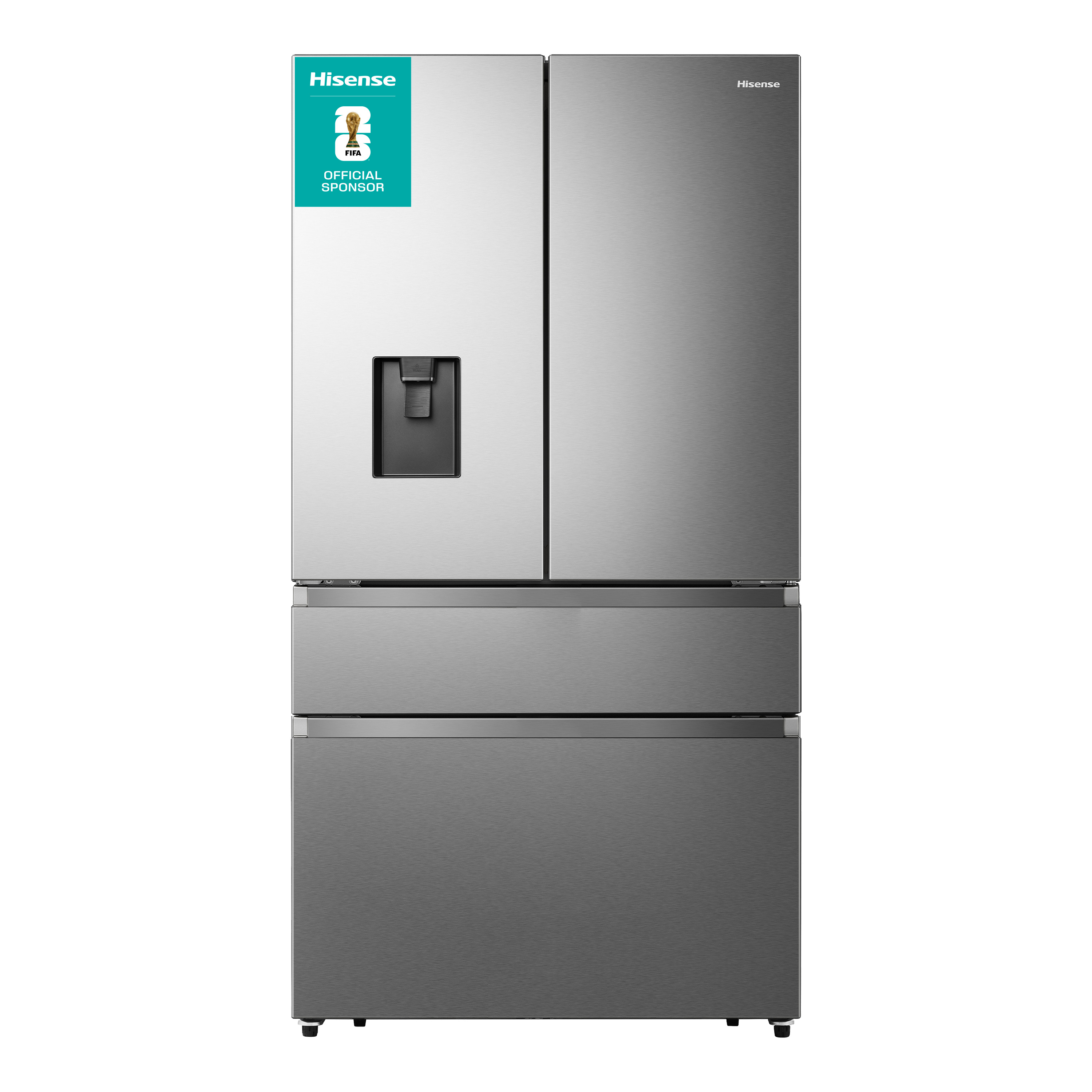 Hisense RF749N4SWSE French Style American Fridge Freezer