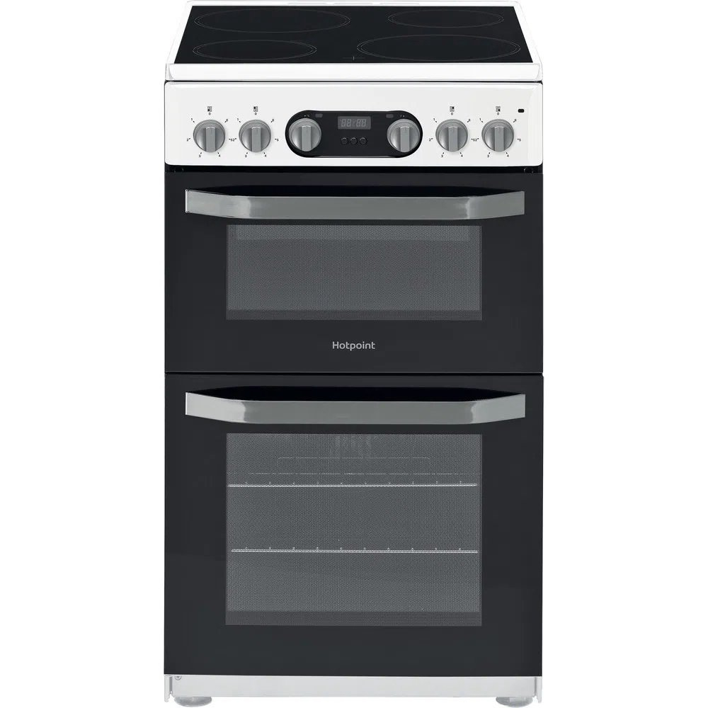 Hotpoint HD5V93CCW Ceramic Double Electric Cooker
