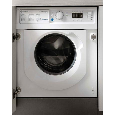 Indesit BIWDIL75125UKN 7kg/5kg 1200 Spin Integrated Washer Dryer ...