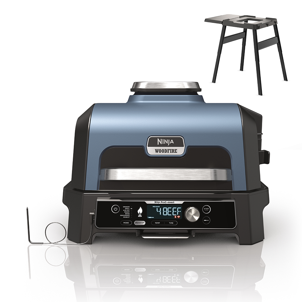 Ninja OG901UKSTANDKIT Woodfire Pro Connect XL BBQ & Stand