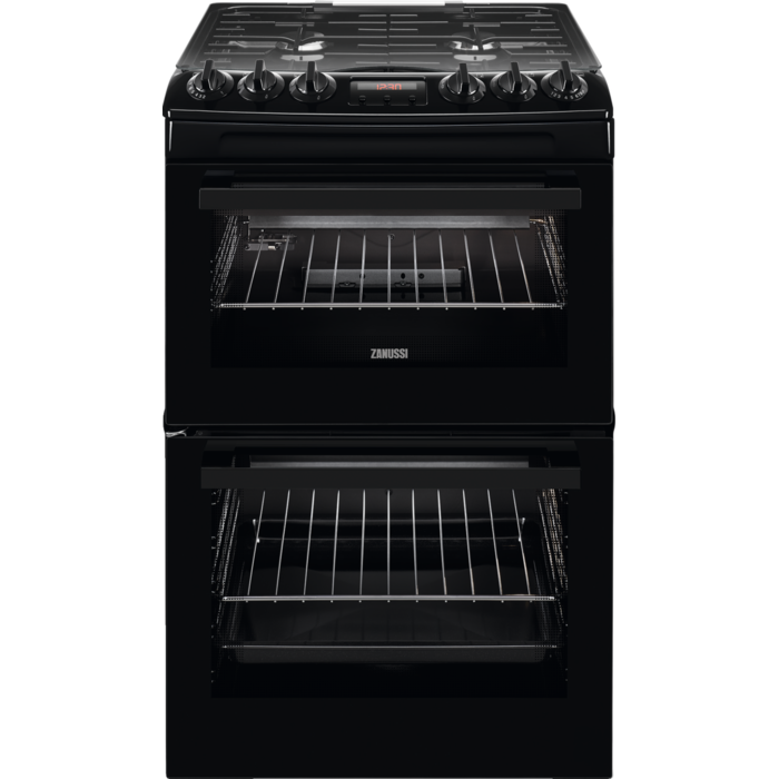 Zanussi ZCG43250BA Double Oven Gas Cooker