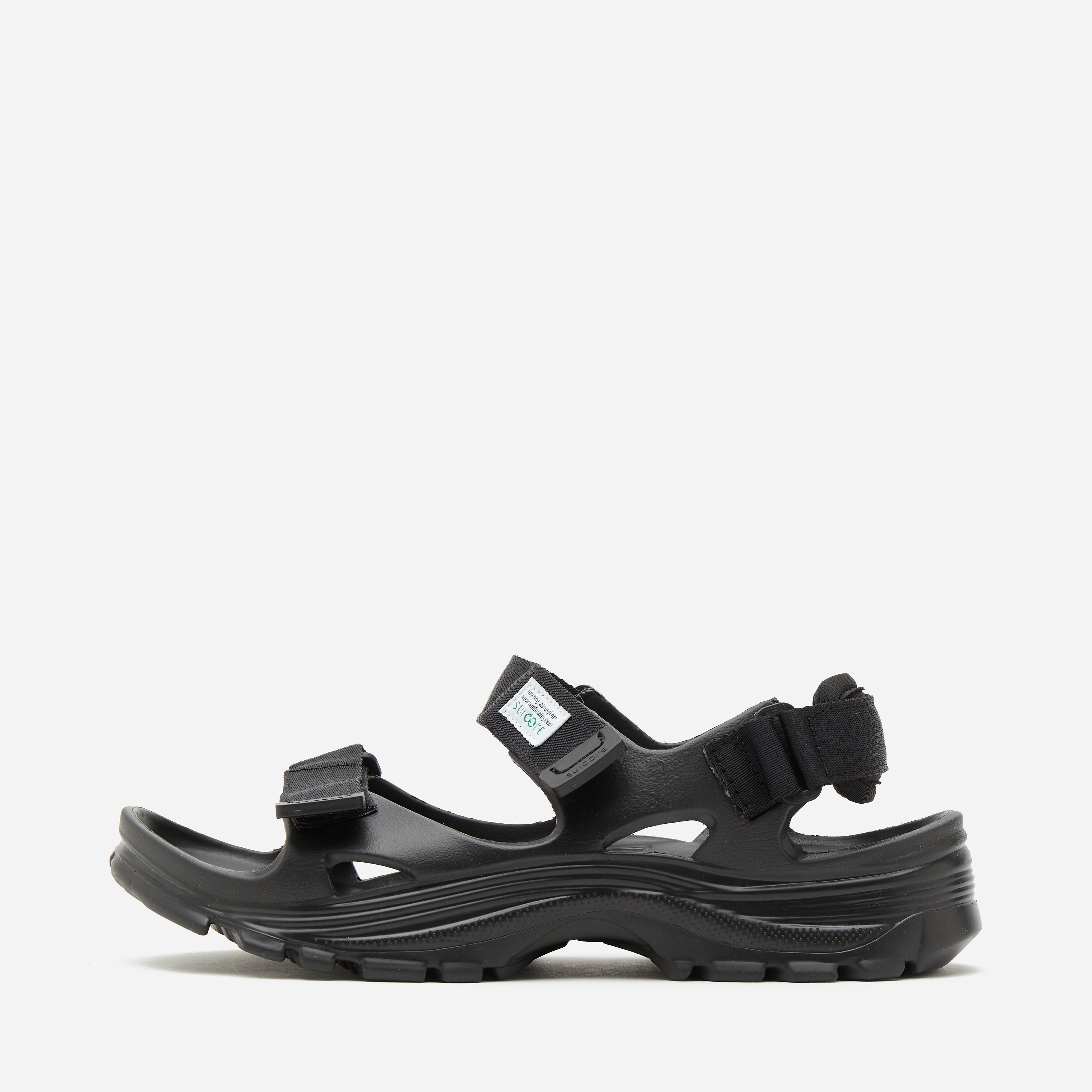 Suicoke Wake Sandal, Black - Curated Menswear