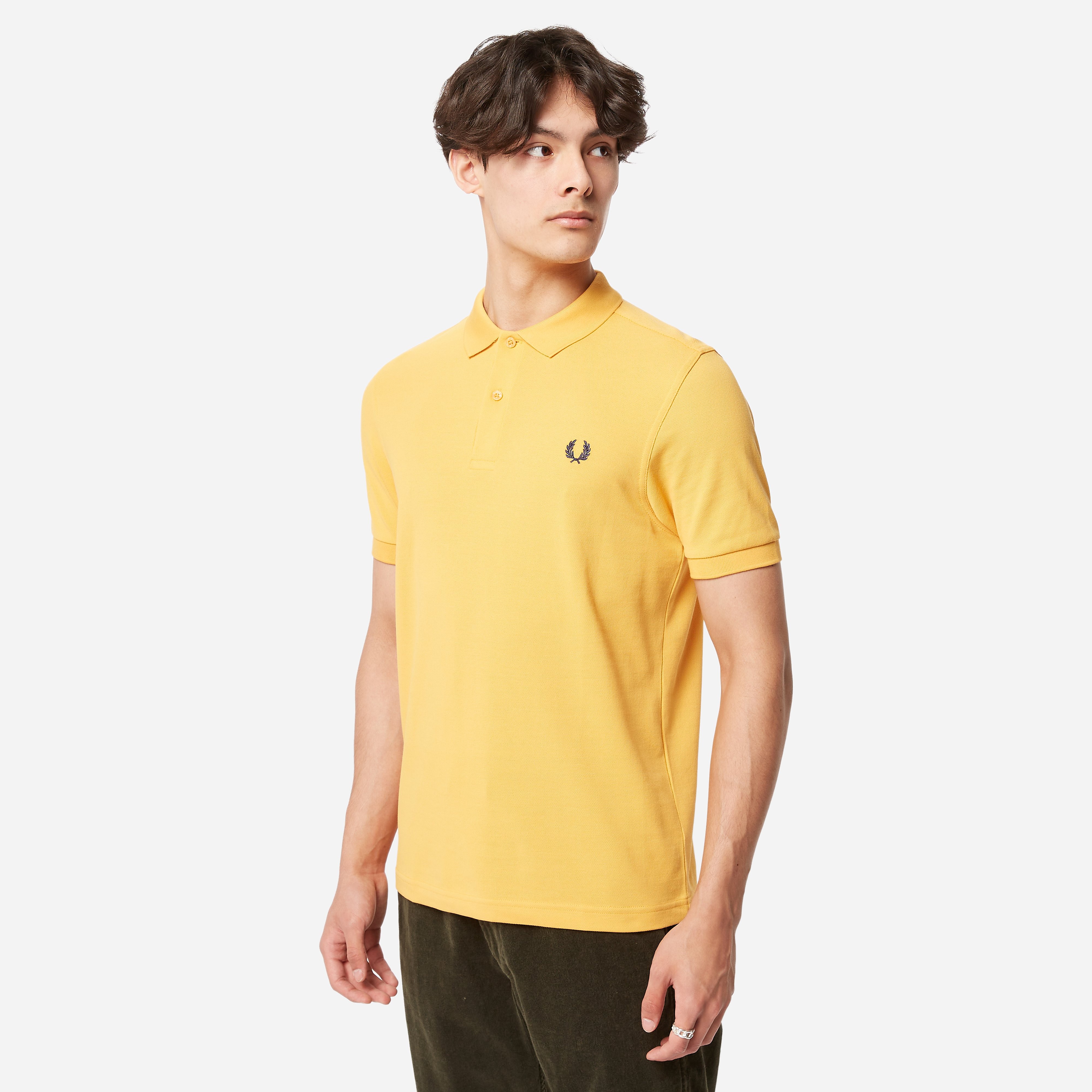 Fred Perry Polo Shirt, Yellow | The Hoxton Trend
