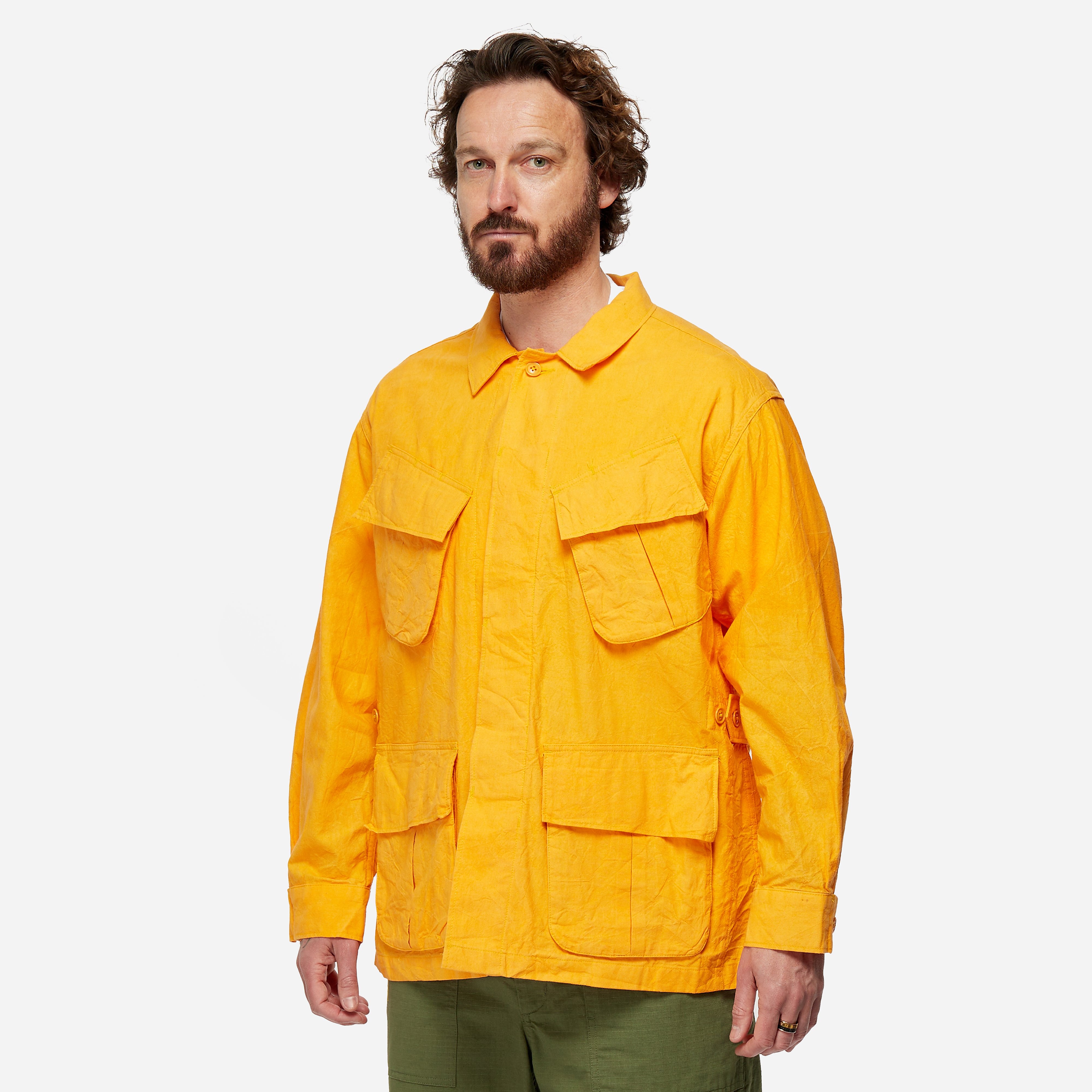 Engineered Garments Jungle Fatigue Jacket, Yellow | The Hoxton Trend