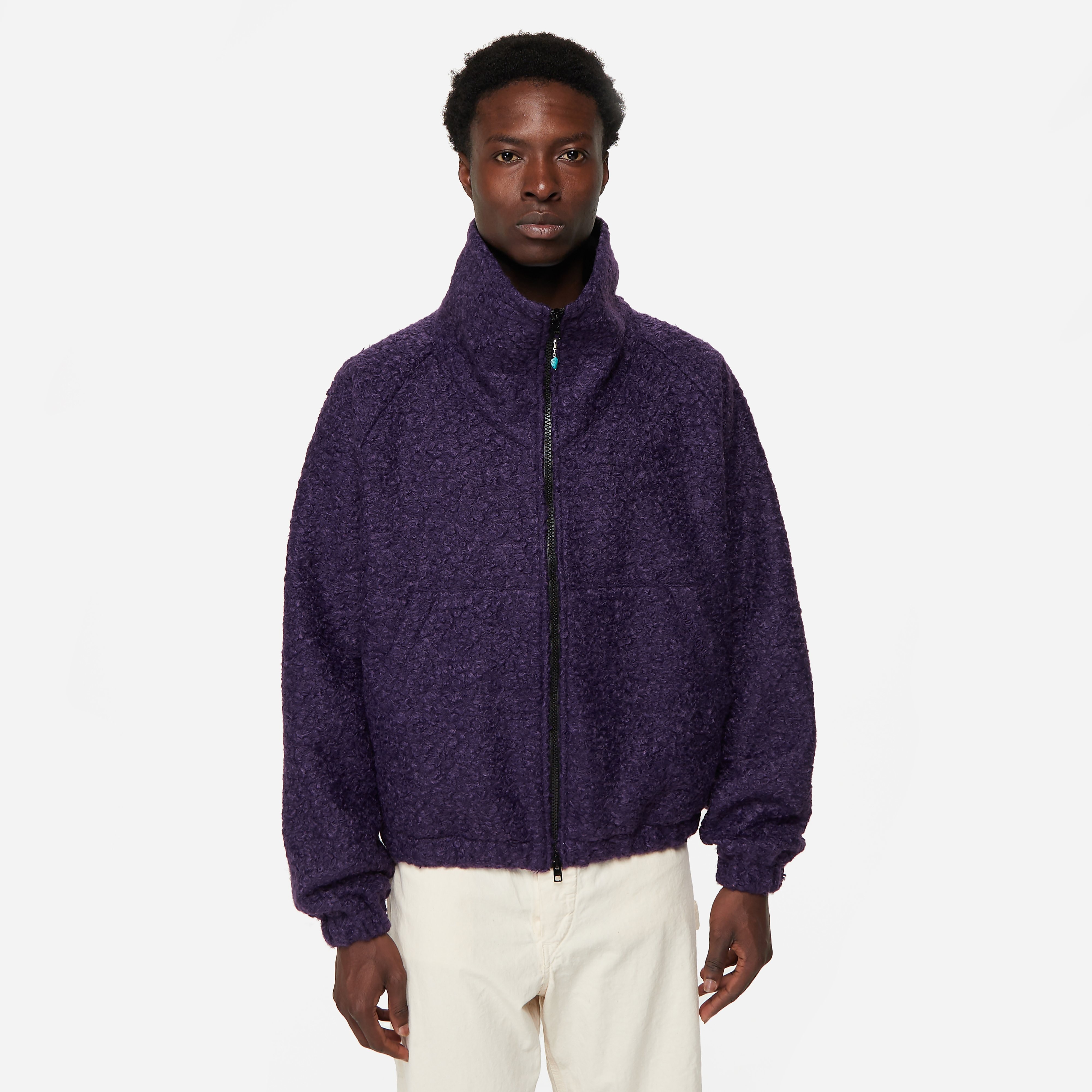 4SDESIGNS Raglan Parka, Purple - Curated Menswear