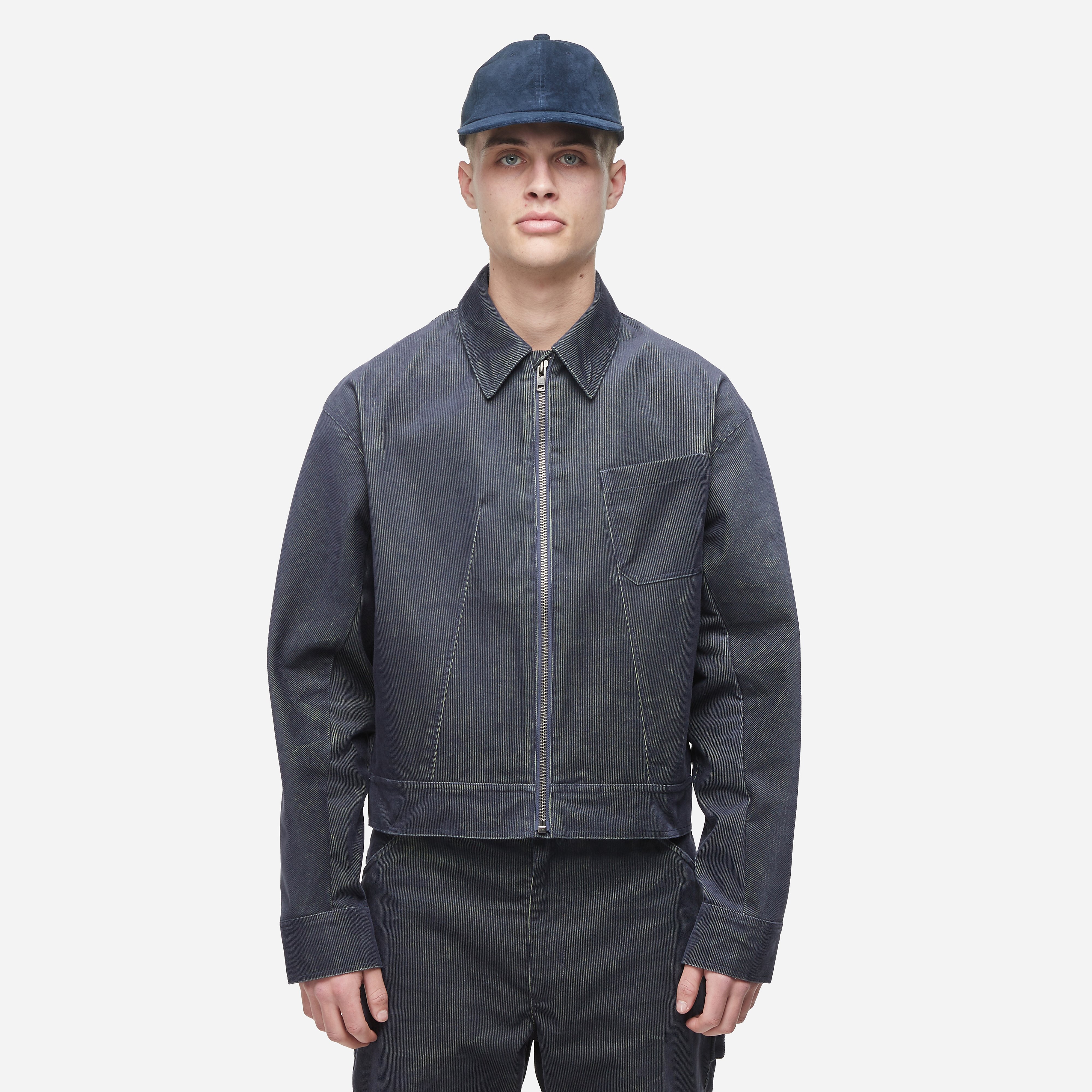 Wood Wood Twisted Seam Chore Jacket, Green - Curated Menswear