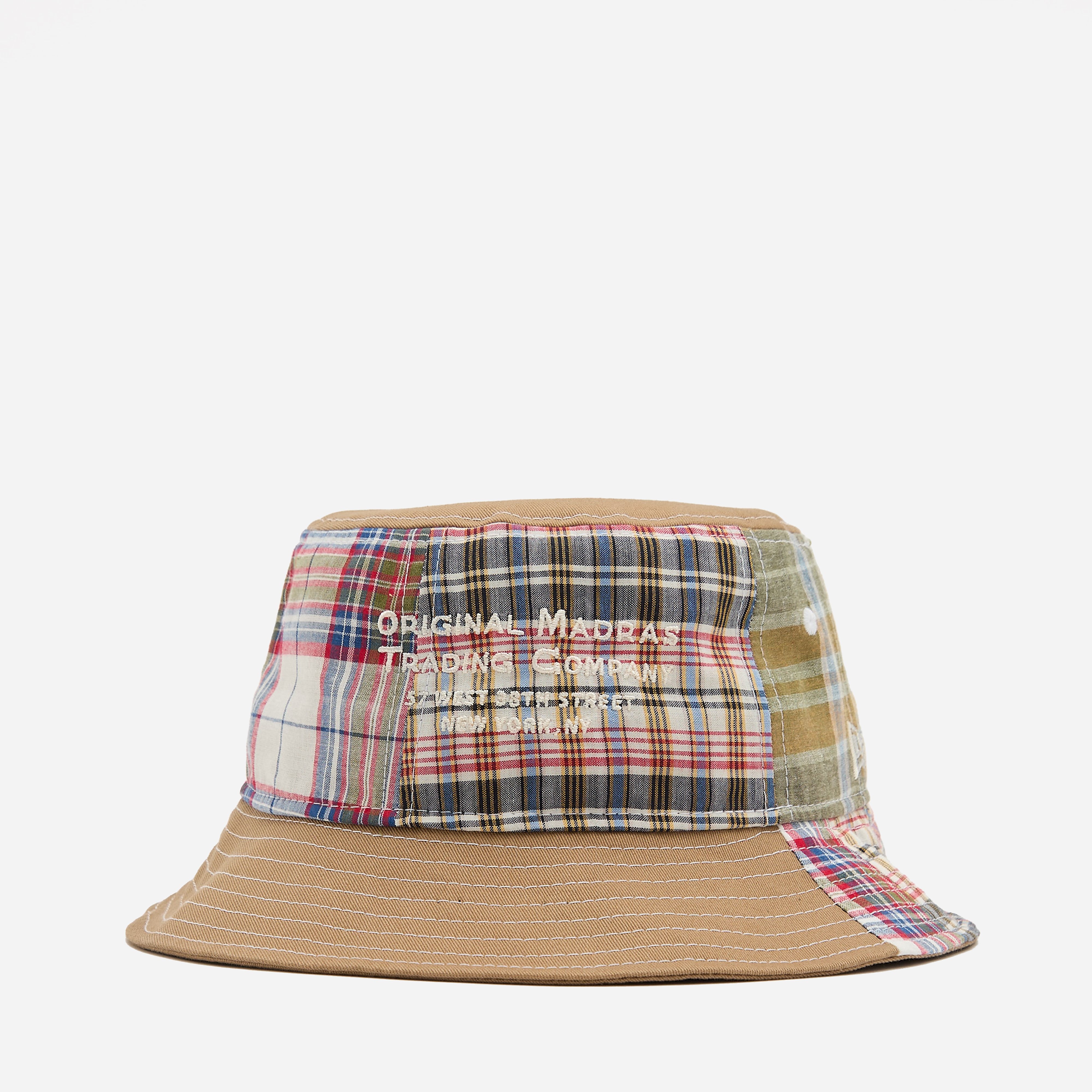 New Era Original Madras Trading Company Bucket Hat, TAN - Curated Menswear