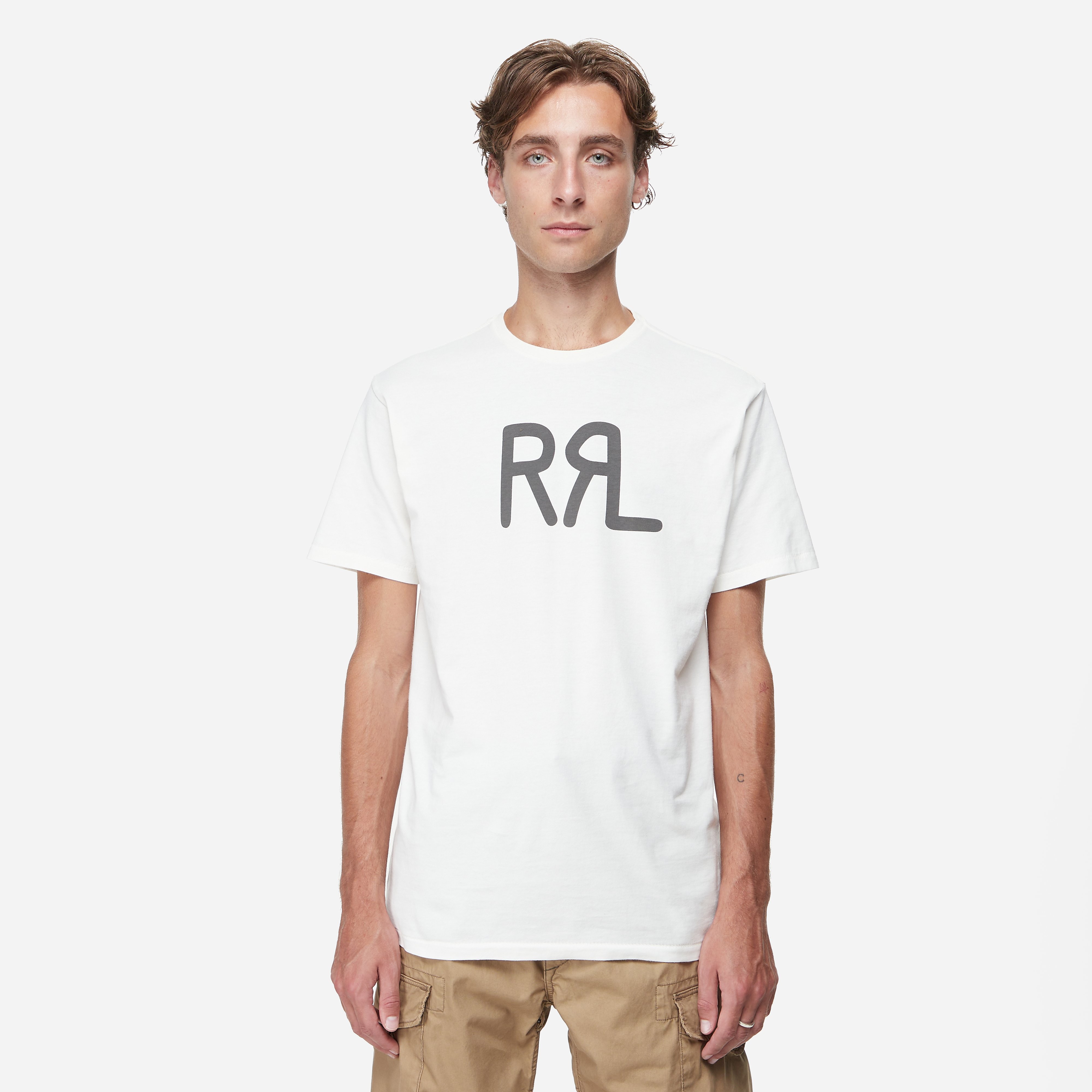 Polo Ralph Lauren Ranch Logo T-Shirt, WHITE - Curated Menswear