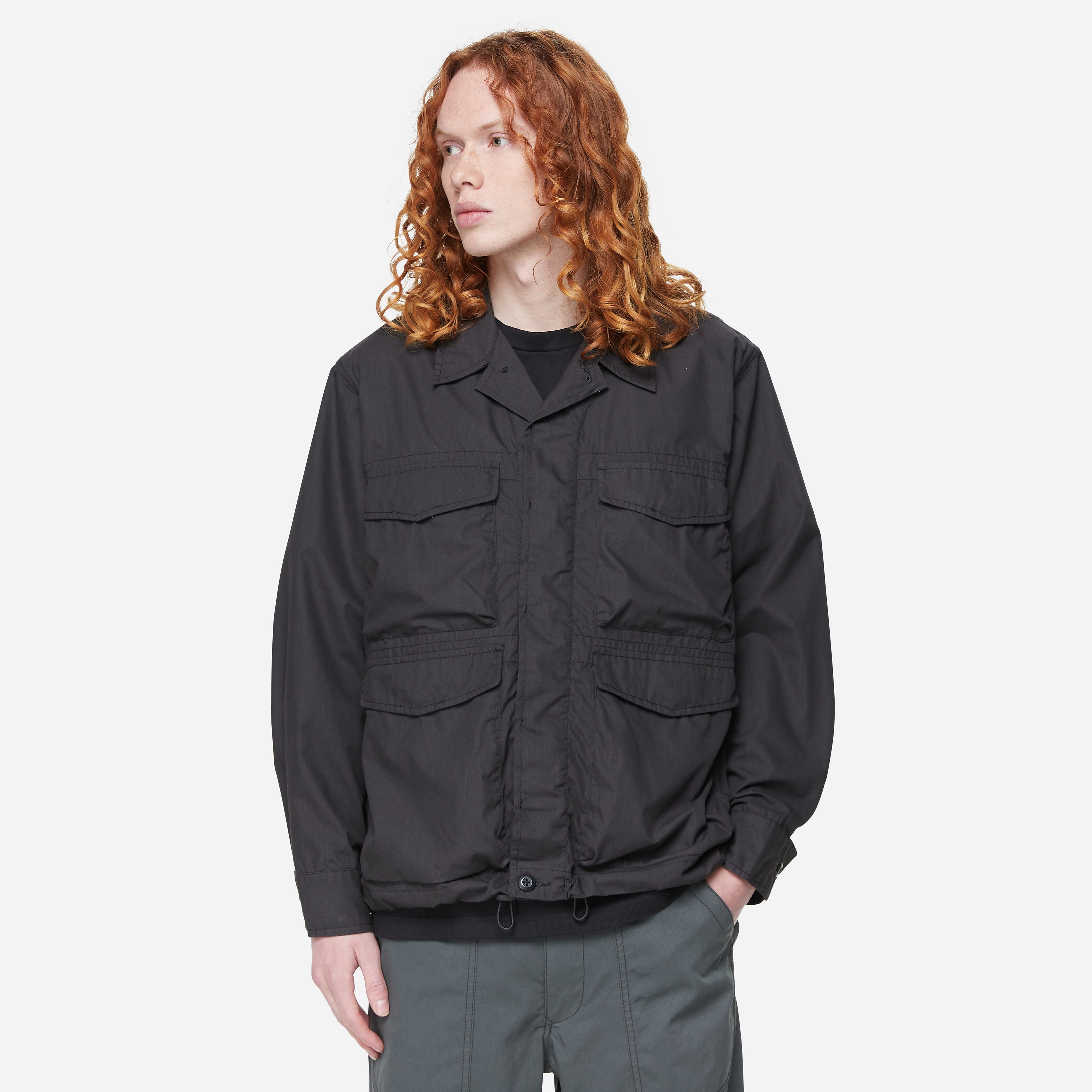 Universal Works Parachute Jacket, Black - Curated Menswear