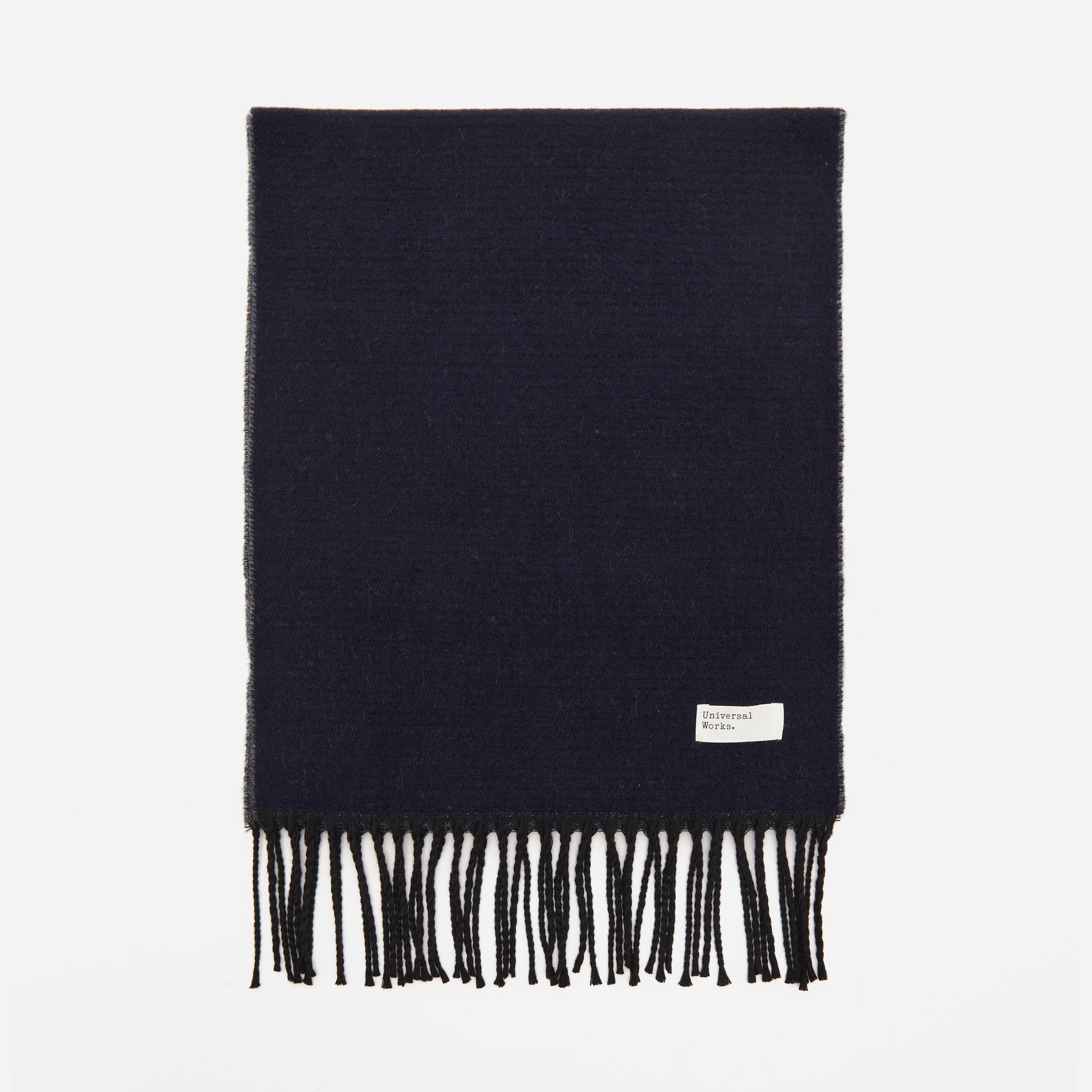 Universal Works Double Sided Scarf, Blue - Curated Menswear